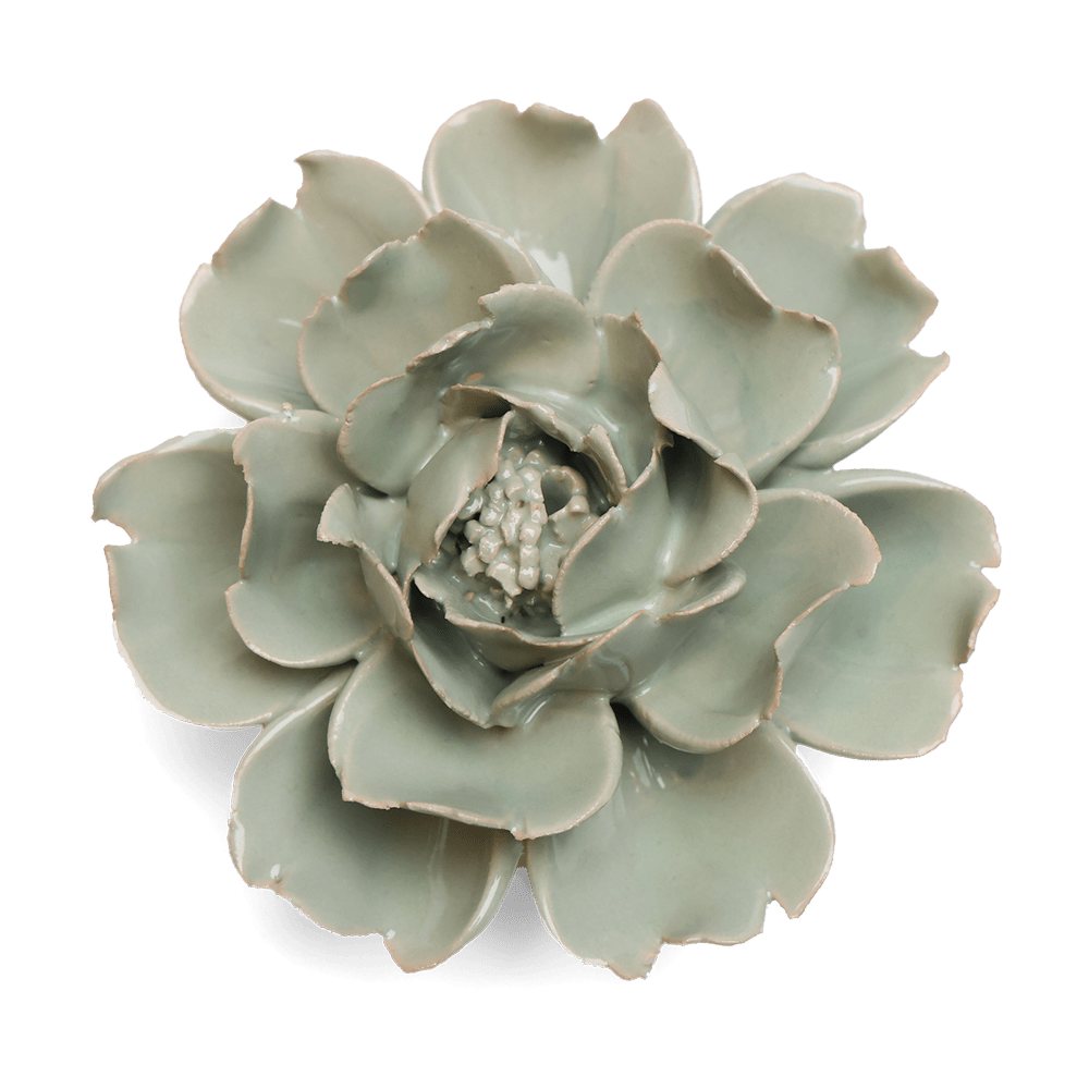 English Garden Ceramic Flower Green Rose – Chive UK Wholesale