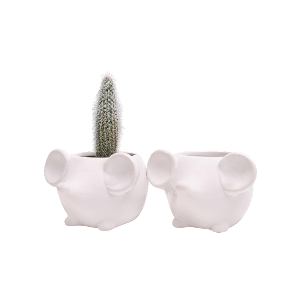Mouse Ceramic Indoor Plant Pot Kit – Chive UK Wholesale
